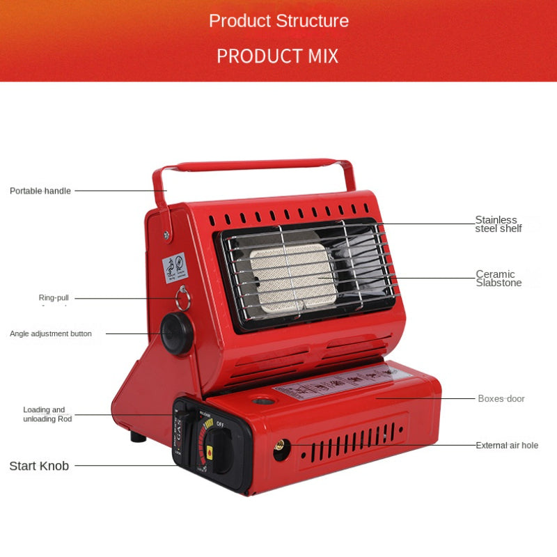 The Ultimate 2-in-1 Portable Camping Heater & Stove – Easy Living Gadgets